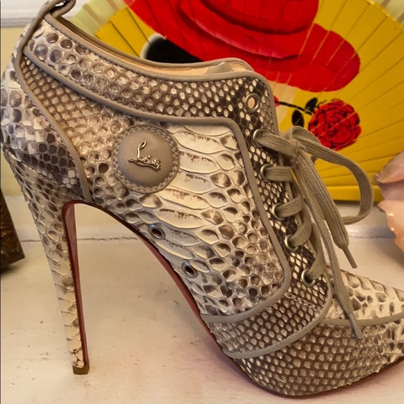 Christian Louboutin | Shoes | Authentic Python Christian Louboutin Size ...